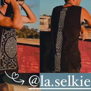 SHIPIBO Man T-shirt >> Hand-printed Traditionnal Shipibo Pattern - Etsy