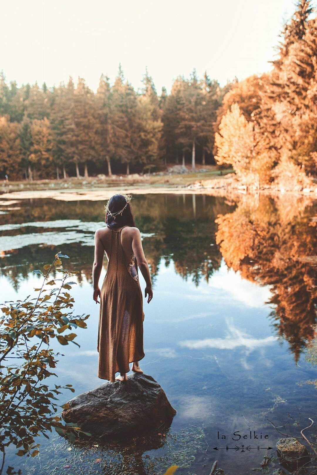 Robe longue Bohème d'été asymétrique ocre jaune Robe ISIS - Etsy France