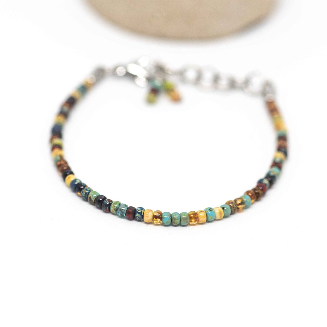 Bohemian Bracelet, Rustic Bracelet, Boho Picasso Surfer Bracelet NEW - Etsy