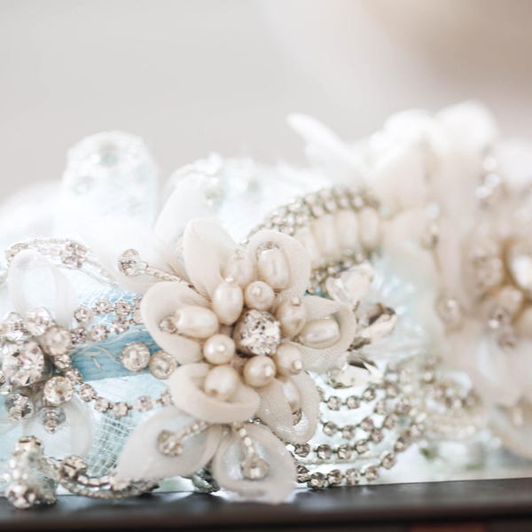 Blue Wedding Garter - Etsy