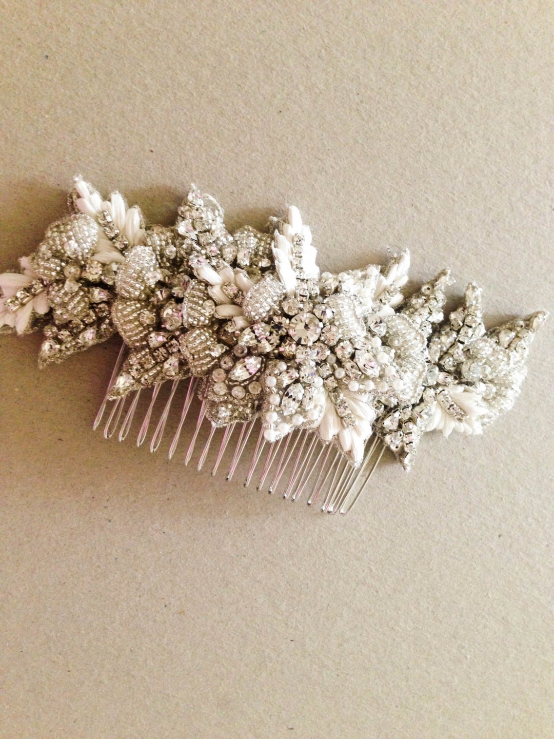 Bridal Hair Comb, Beaded Bridal Hair Comb, Bridal Headpiece, Wedding ...
