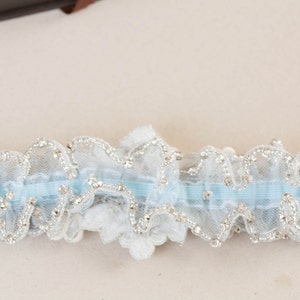 Something Blue Bridal Garter Set Custom Wedding Garter Set - Etsy