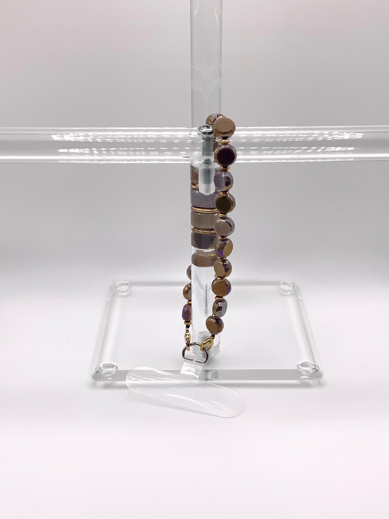 10" Hand Beaded Cell Phone Bracelet Lanyard W/ Case Tab | Never Drop ...