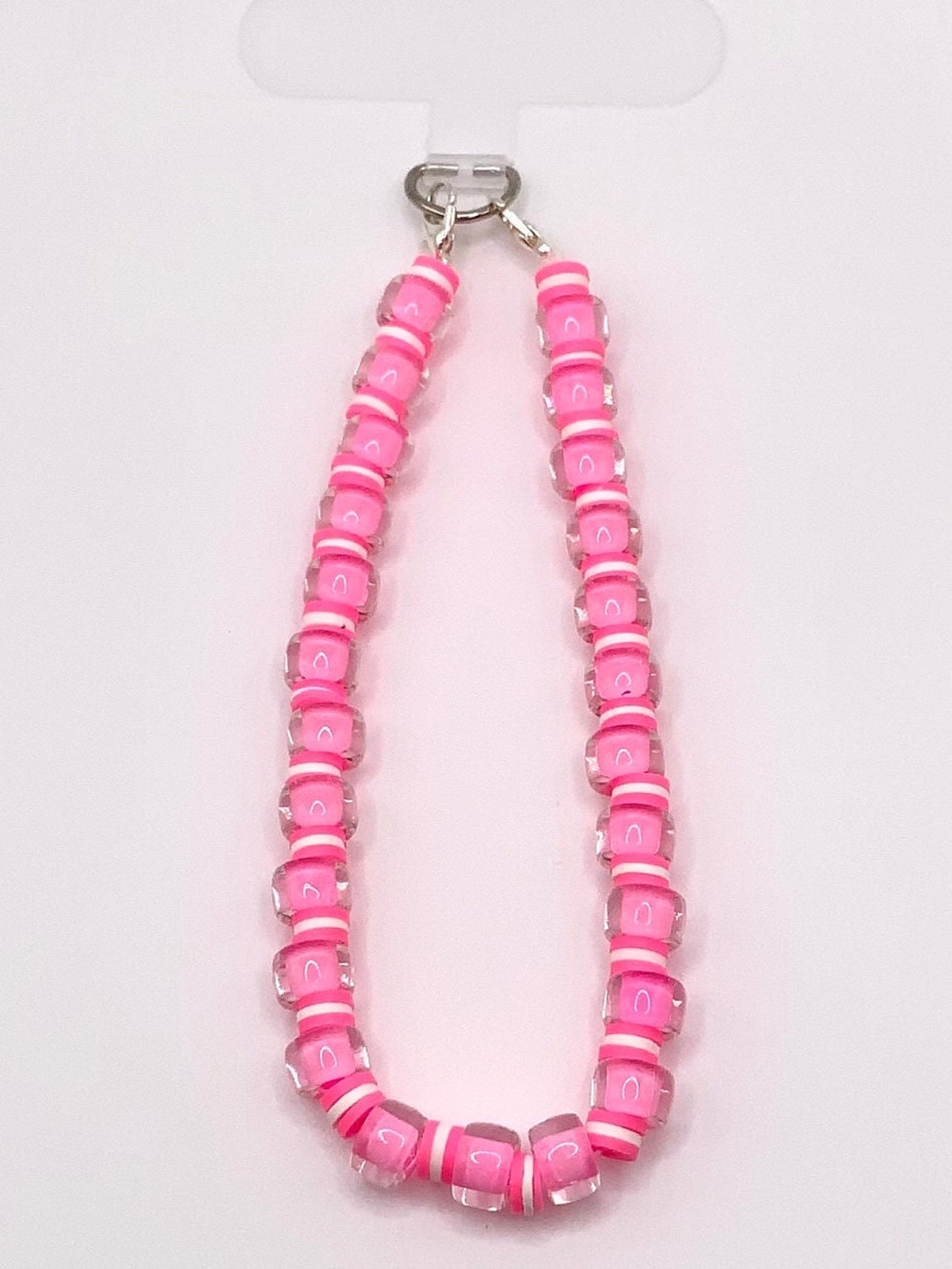 10" Hand Beaded Cell Phone Bracelet Lanyard W/ Case Tab | Never Drop ...