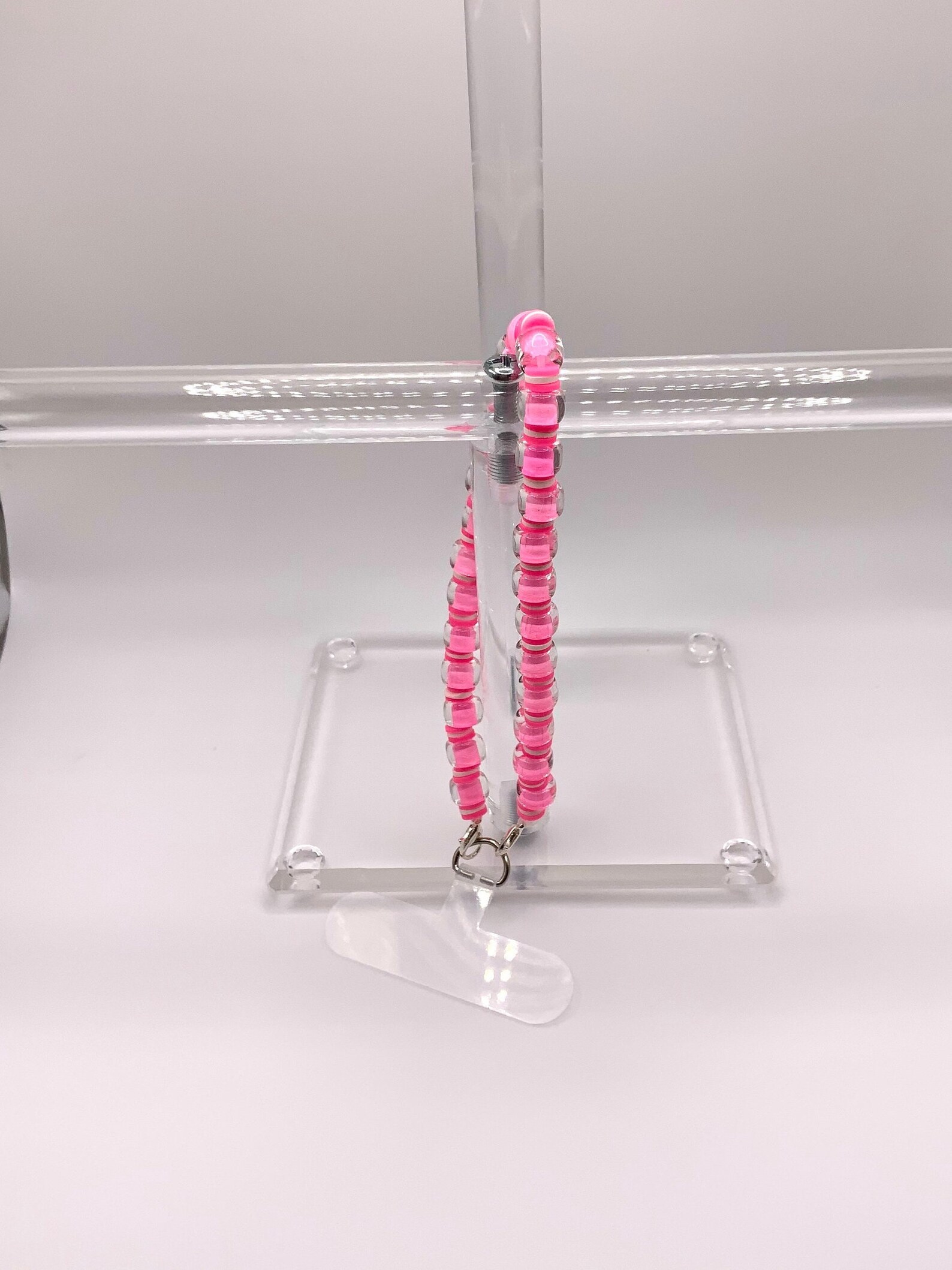 10" Hand Beaded Cell Phone Bracelet Lanyard W/ Case Tab | Never Drop ...