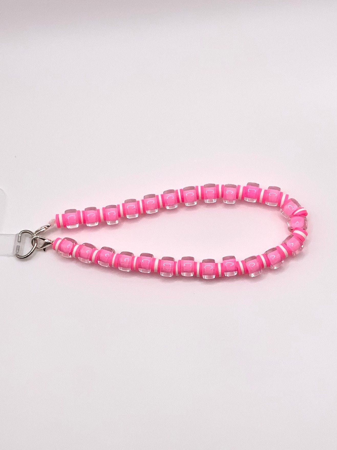 10" Hand Beaded Cell Phone Bracelet Lanyard W/ Case Tab | Never Drop ...