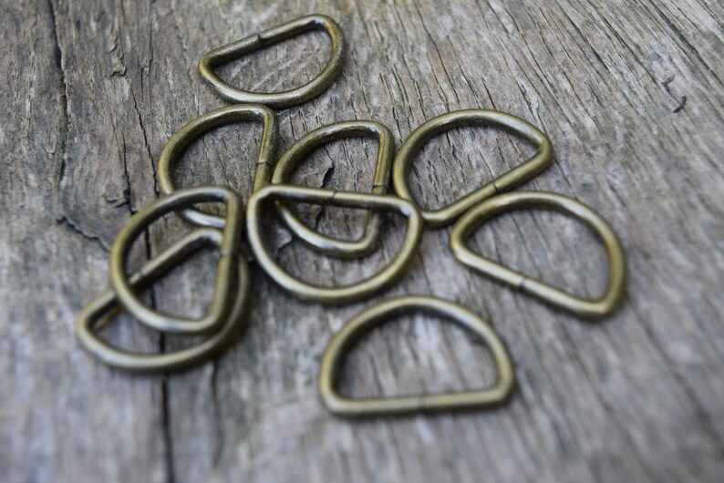 Metal D Rings for 20mm Strap Antique Brass D Hooks Buckle | Etsy