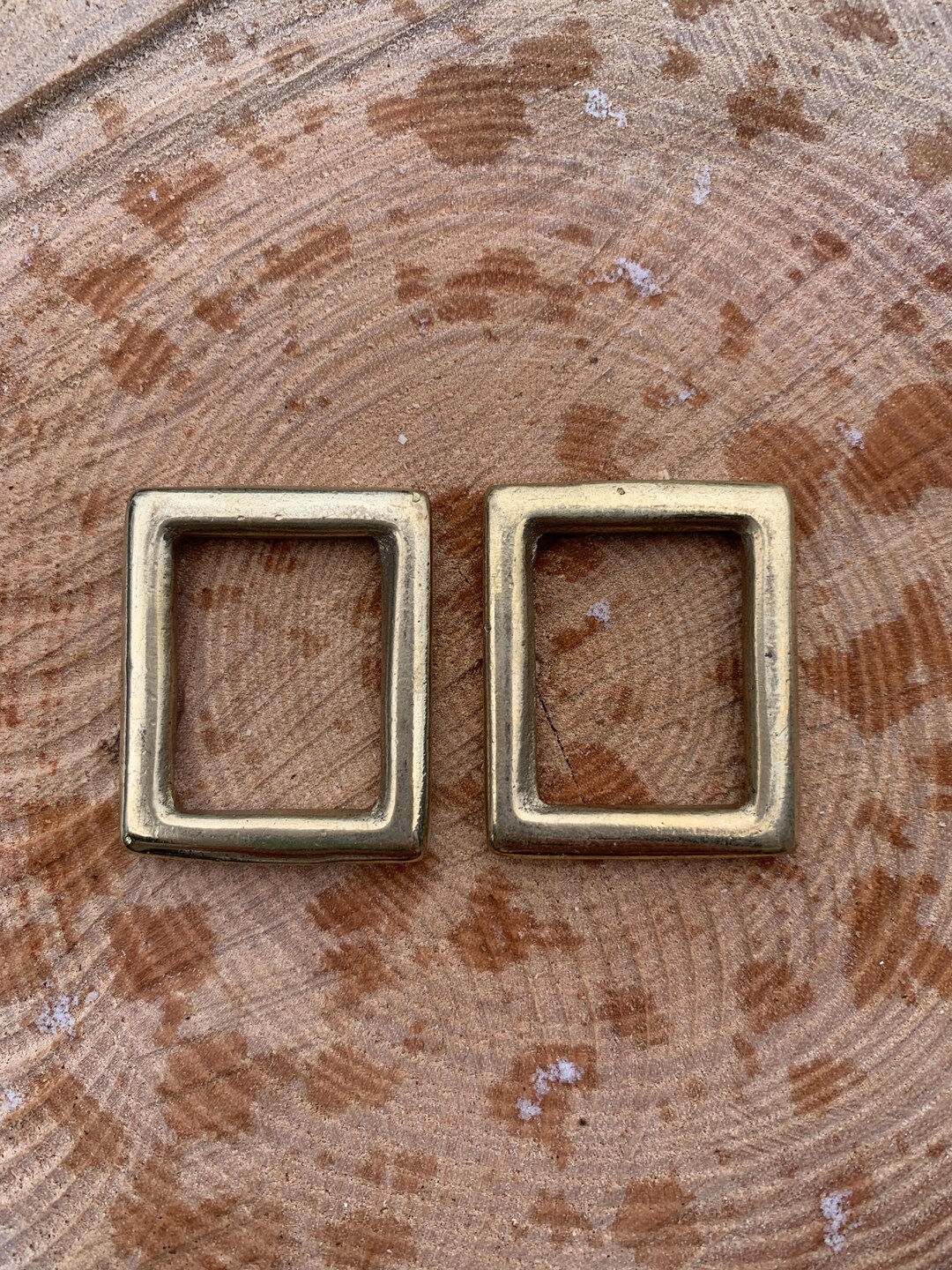 Heavy Duty Solid Brass Metal Rectangle Rings for Various Strap Sizes ...