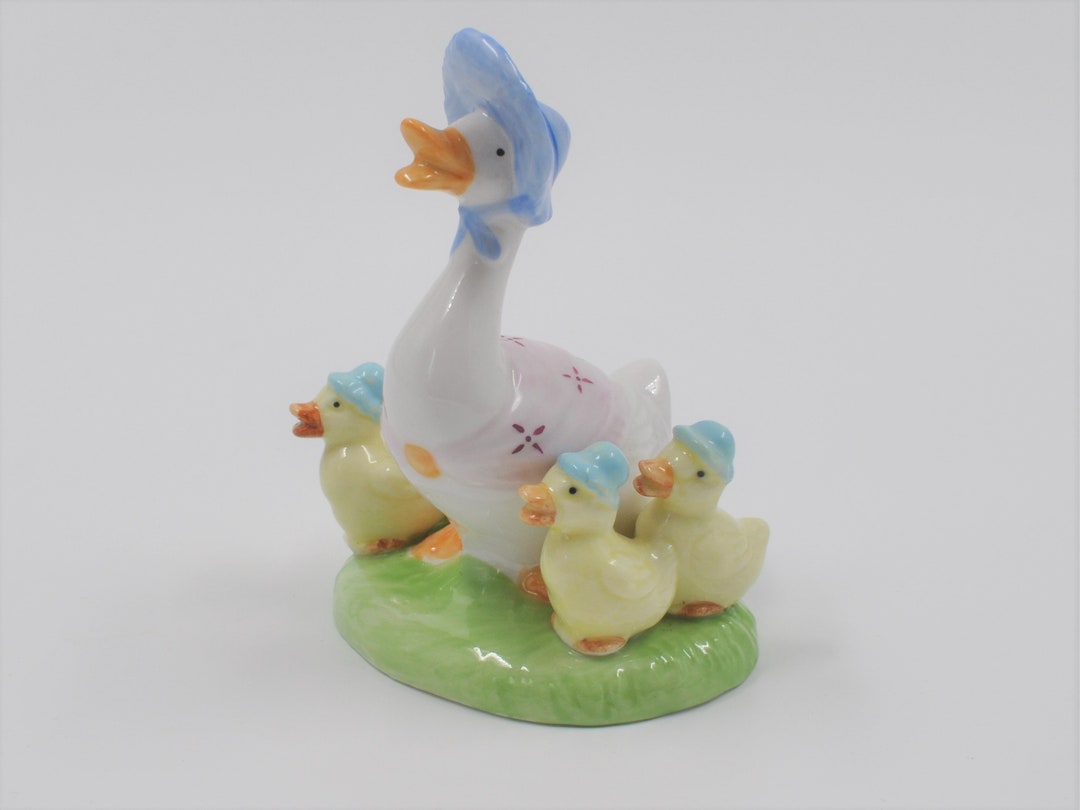 Jemima Puddle-duck Figurine in Porcelain Ducklings Peter Rabbit Beatrix ...