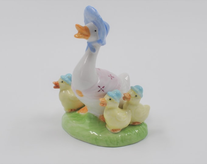 Jemima Puddle-duck Figurine in Porcelain Ducklings Peter Rabbit Beatrix ...