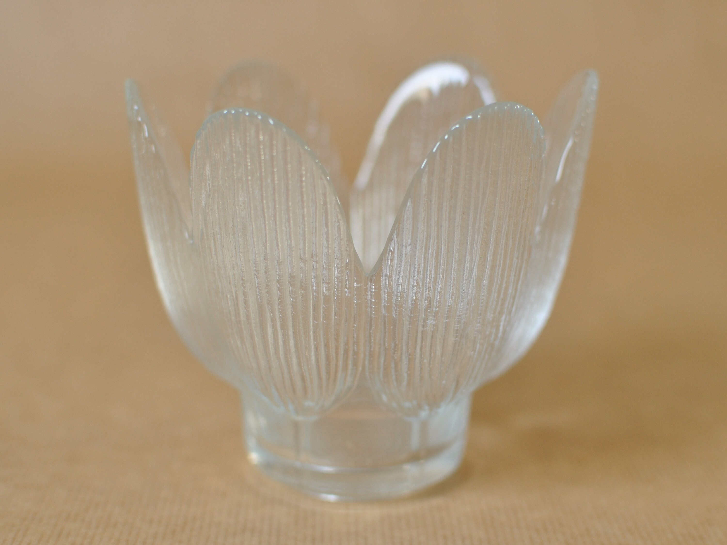 Václav Zajíc Lotus Candle Holder for Libochovice Clear Glass - Etsy UK