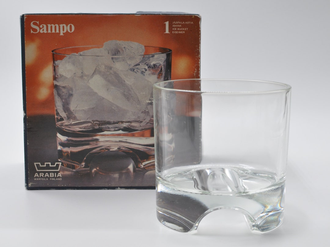 Arabia Sampo Ice Bucket Design Heikki Orvola Finland Scandinavian Glass ...