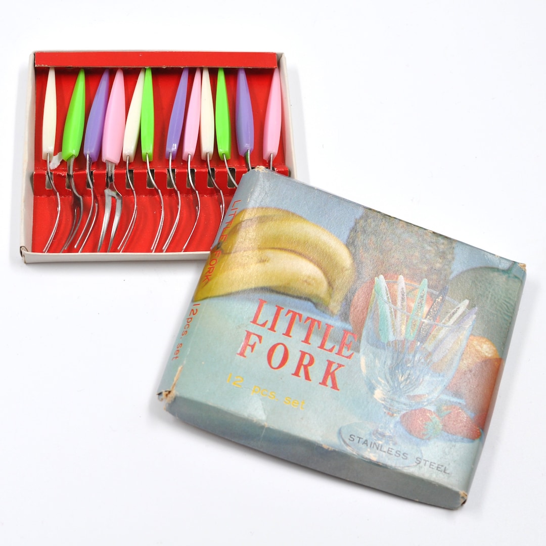 Little Forks Set of Twelve Vintage Cocktail or Canape Forks in the ...