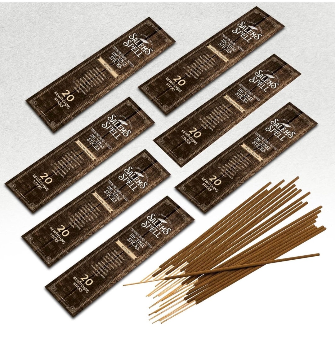 Salems Spell Incense Sticks, 7 Bewitching Scents. - Etsy
