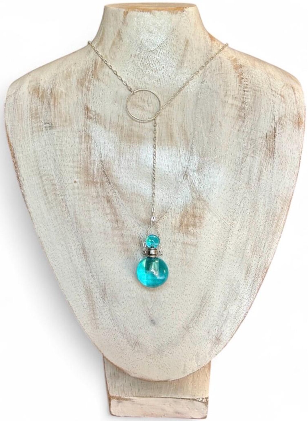 Aqua Aura Essential Oil, Ash Urn Pendulum Y Necklace, Sterling Chain ...