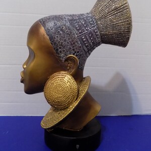 NEW Black African Queen Statue Figurine Bust - Etsy