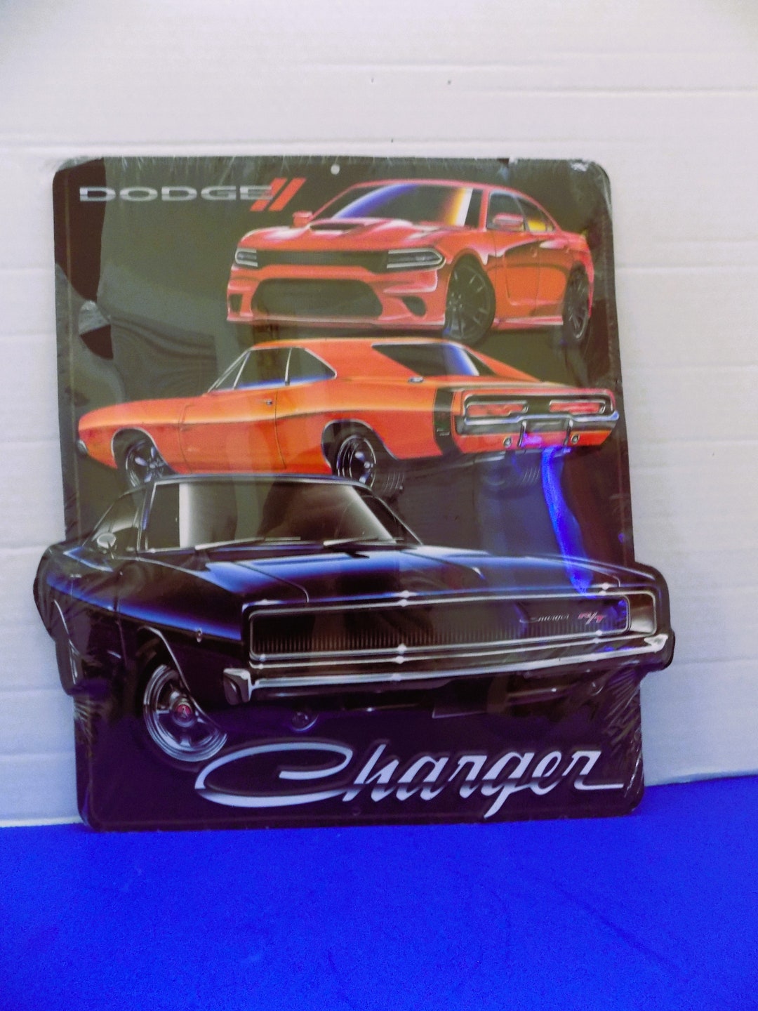 NEW Dodge Charger Metal Embossed Sign Vintage Style Man Cave Open Road ...