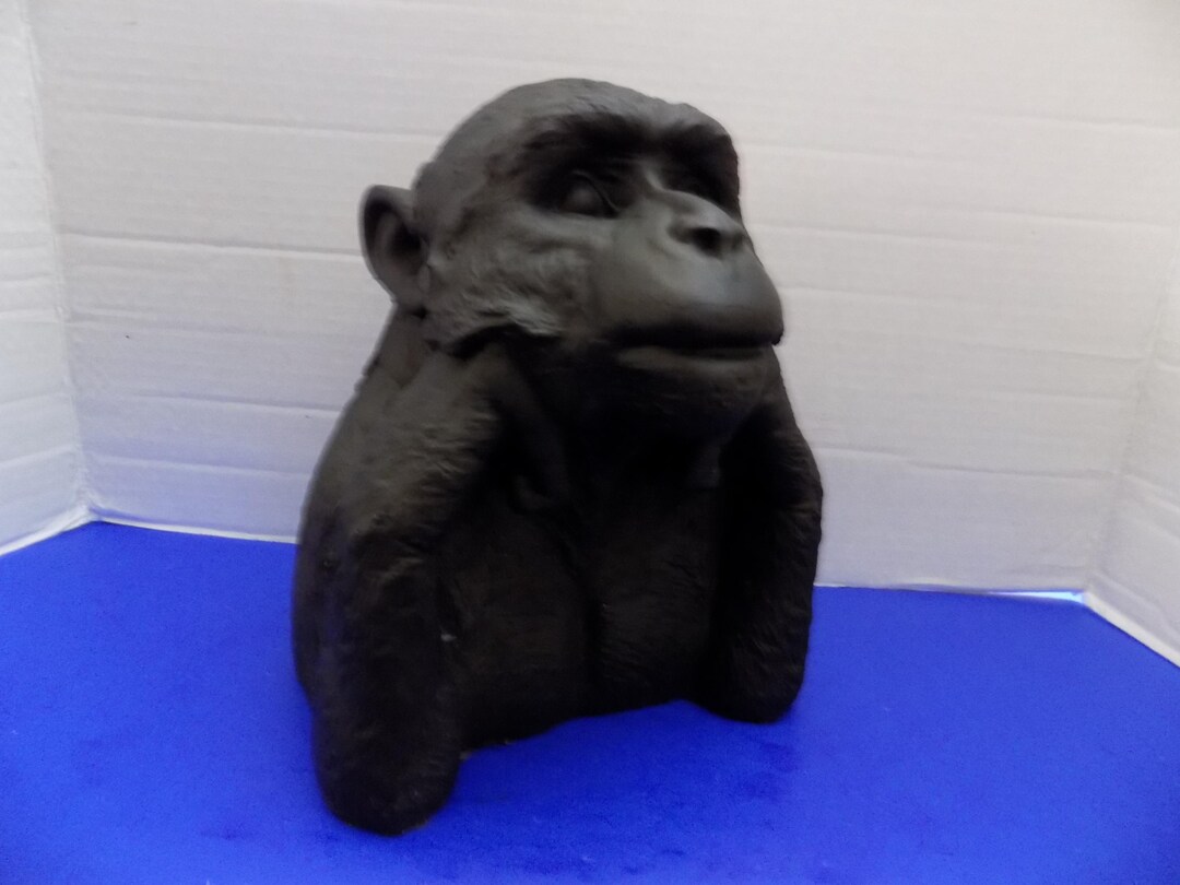 NEW Monkey Ape Statue Posing for Photo Figurine Home Decor Chimp ...
