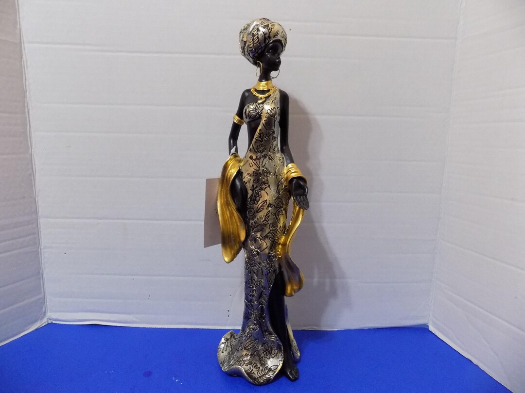 NEW Black African Queen Statue Figurine Bust - Etsy