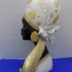 NEW Black African Queen Statue Figurine Bust - Etsy
