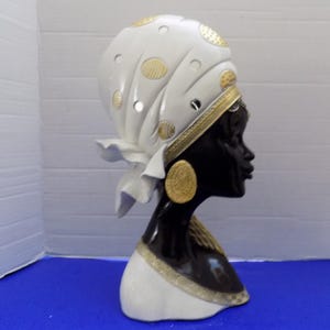NEW Black African Queen Statue Figurine Bust - Etsy