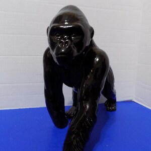 NEW Silverback Gorilla Monkey Statue Figurine Apes Chimps Ceramic - Etsy