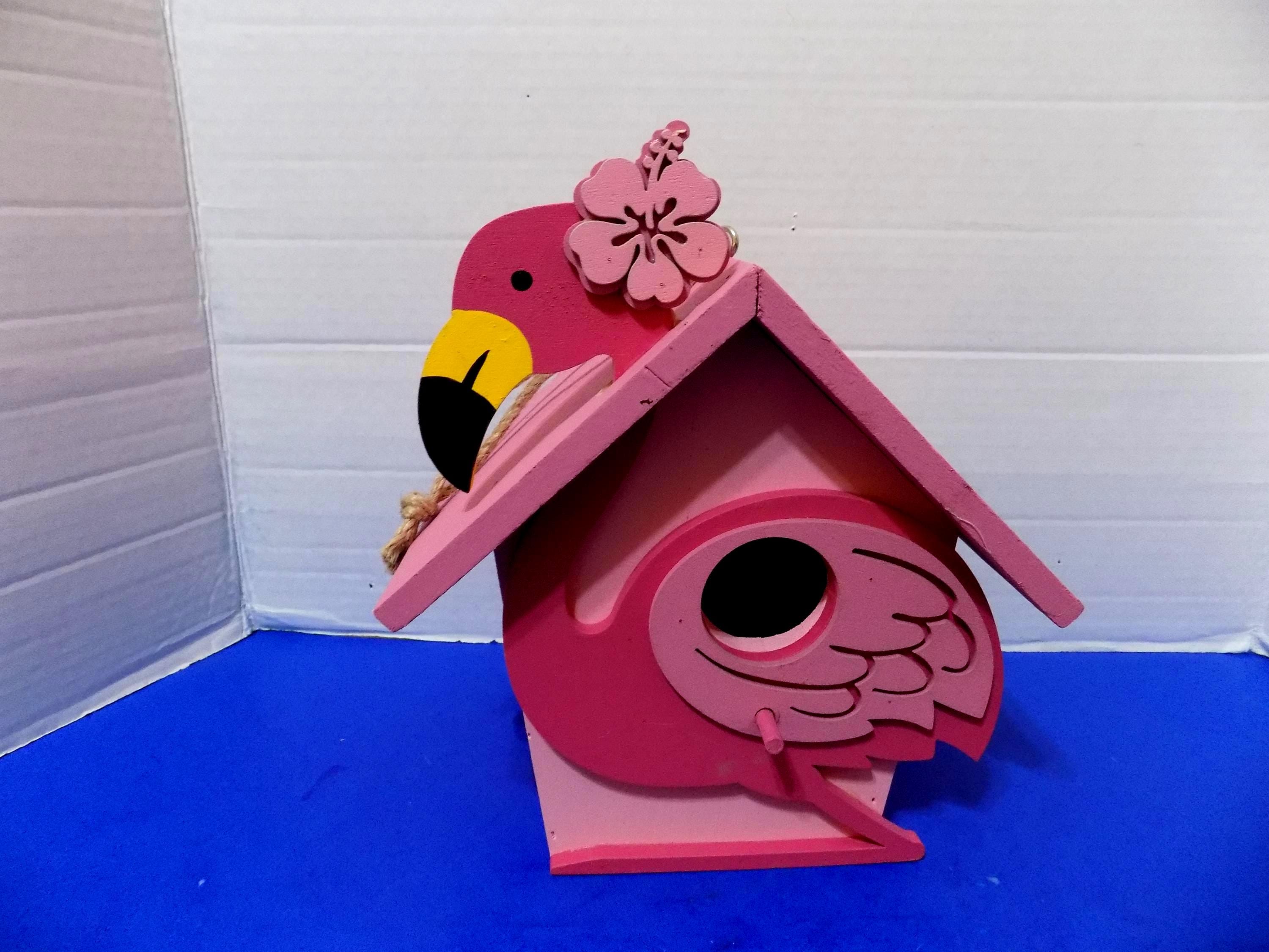NEW Fancy Flamingo Bird House Tropical Florida Home Decor - Etsy