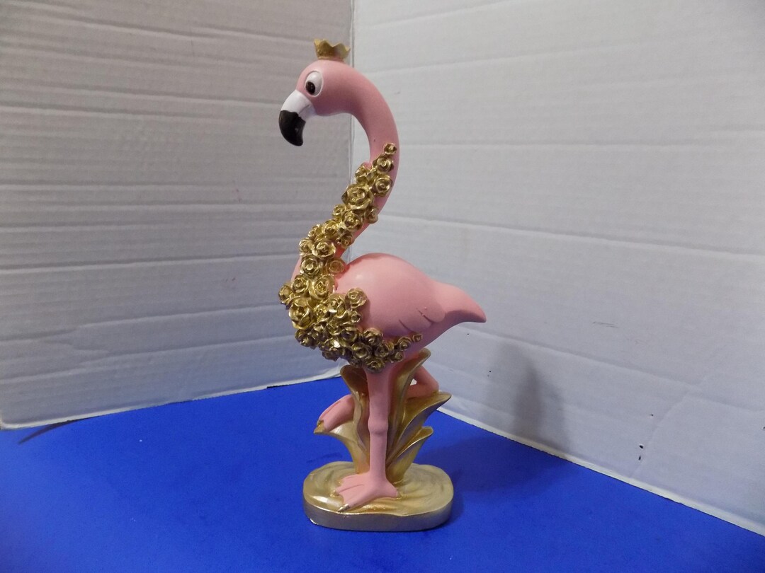 NEW Royal Flamingo Statue Figurine Coastal Florida Queen Flamingo - Etsy