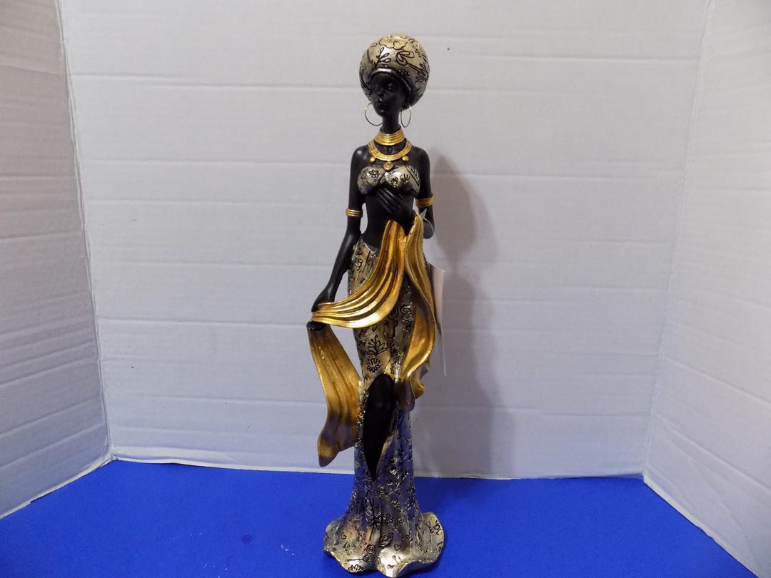 NEW Black African Queen Statue Figurine Bust - Etsy
