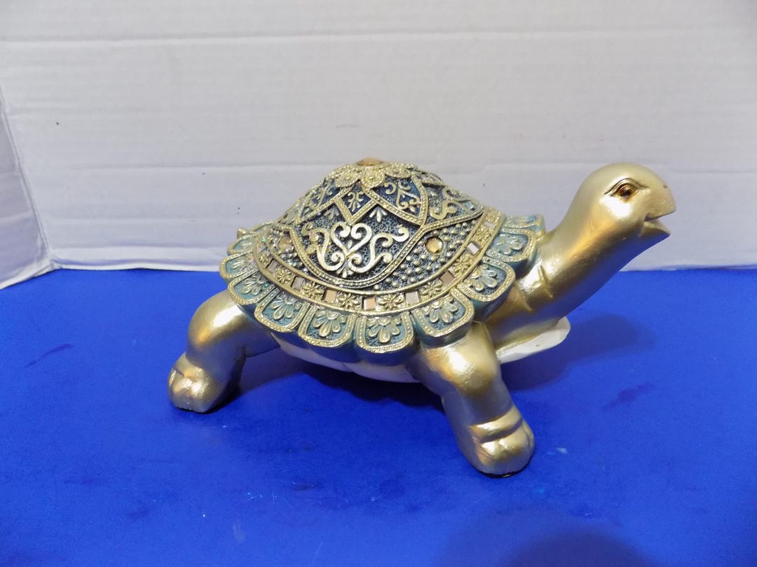 NEW Fancy Turtle Tortoise Figurine Statue Home Decor - Etsy
