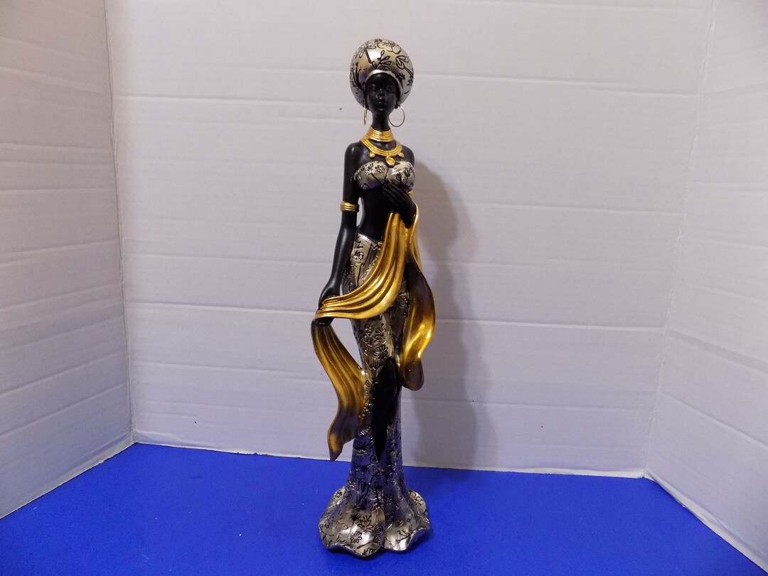 NEW Black African Queen Statue Figurine Black American Beauty - Etsy