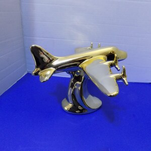 NEW Vintage Style Ceramic Propeller Airplane Statue Figurine Model ...