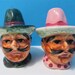 Vintage Ceramic Mexican Spanish Latin Men With Sombreros Salt and ...