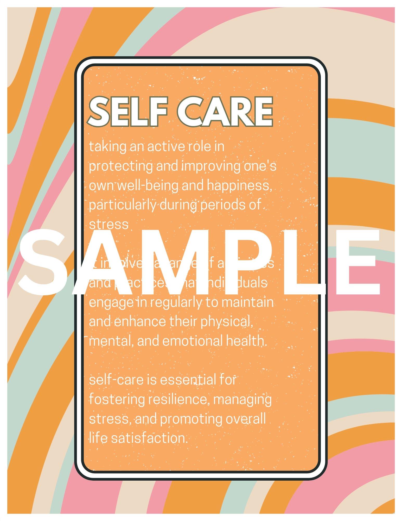 Self Care Printable - Etsy