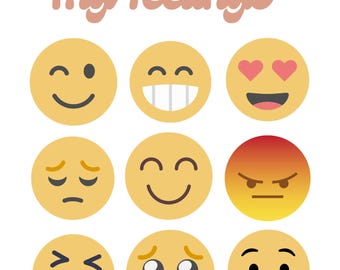 Feelings Chart - Etsy