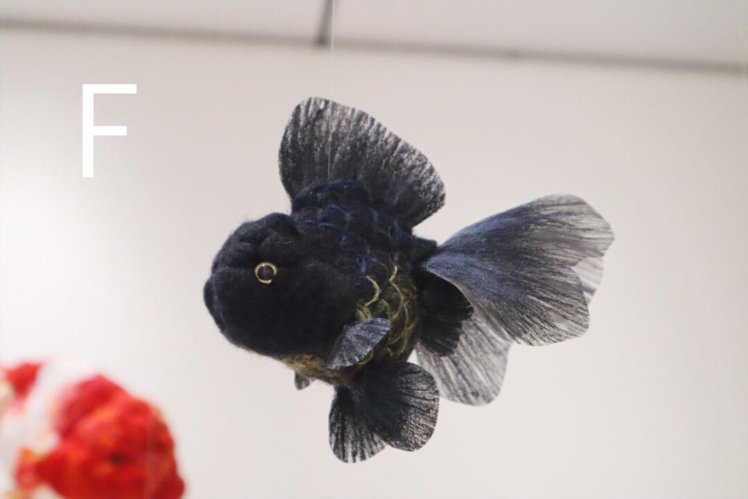 Wool Felt Goldfish "a to F" Mobile Art Fish Aqarium Mobile Demetyoubi ...