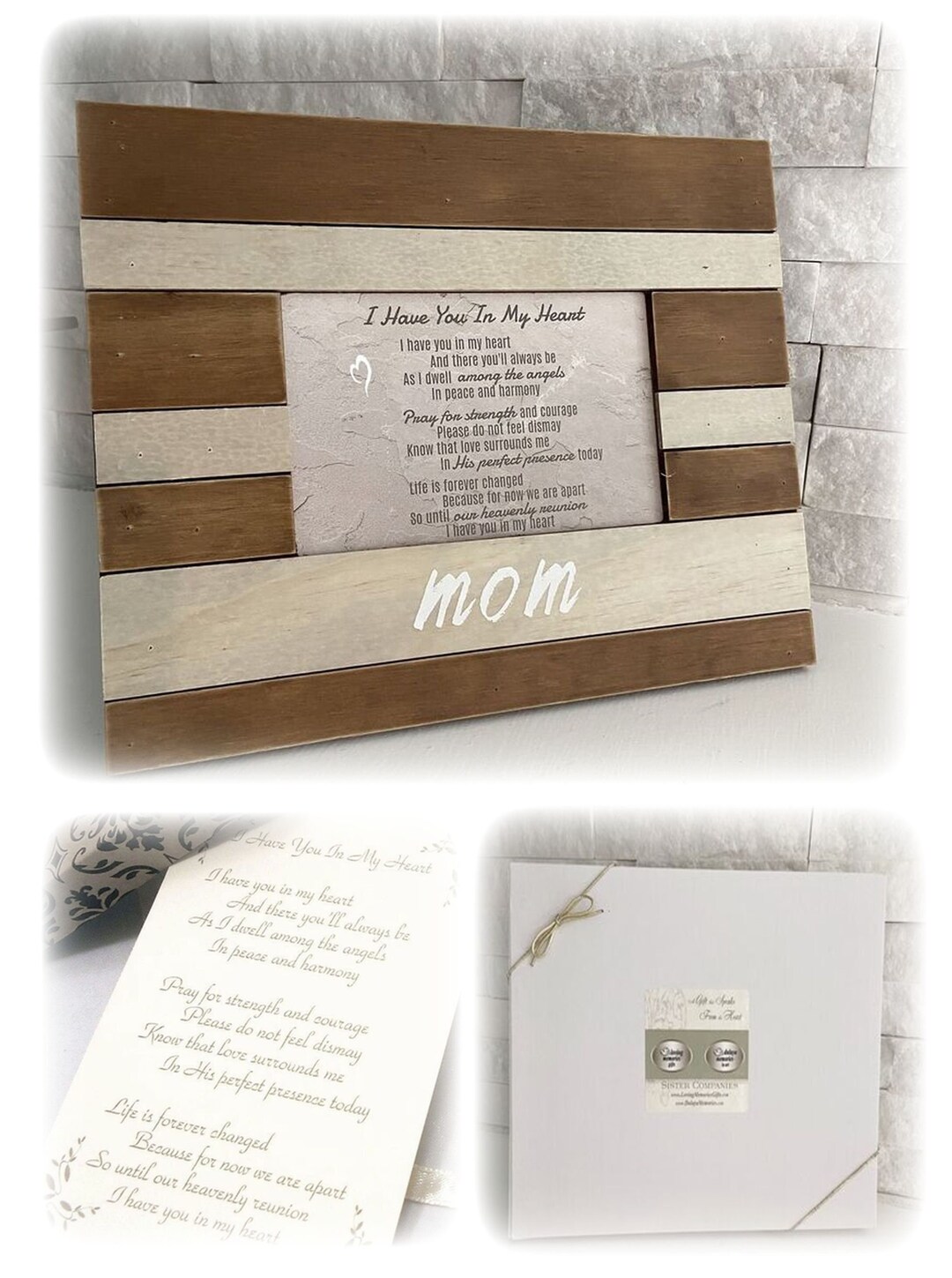 Loss of Mother Picture Frame Sympathy Gift, Memorial Photo Frame ...