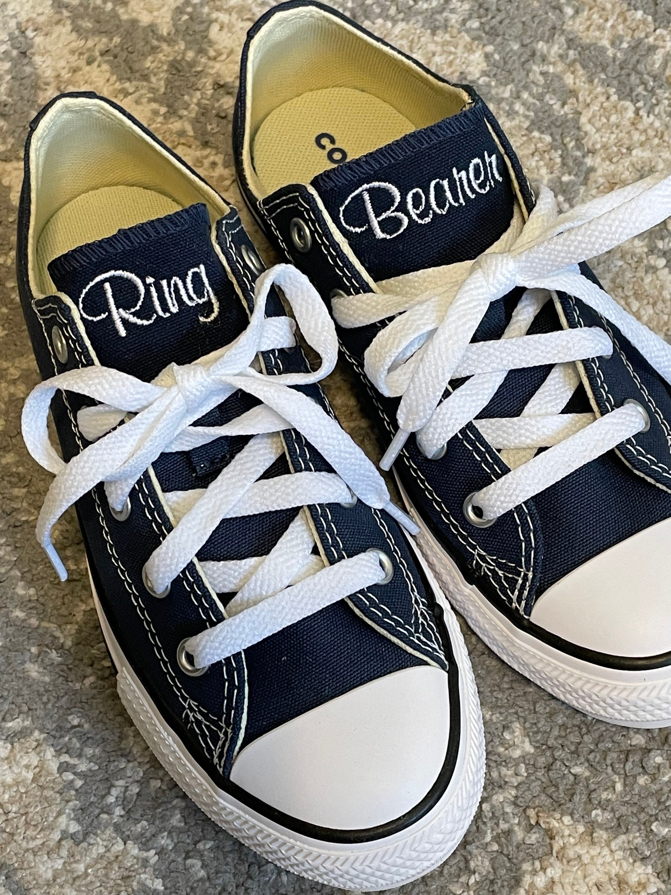 Flower Girl Shoes, Ring Bearer Shoes, Chucks Sneakers, Custom Kid ...