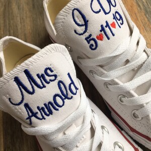 I DO Bling Embroidered Bride Wedding Shoes, Groom Wedding Wedding Shoes ...