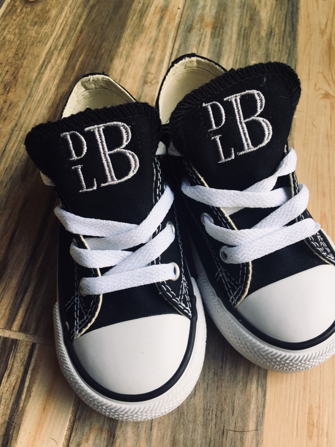 Flower Girl Shoes, PEARL Encrusted, Ring Bearer Shoes, Chucks Sneakers ...