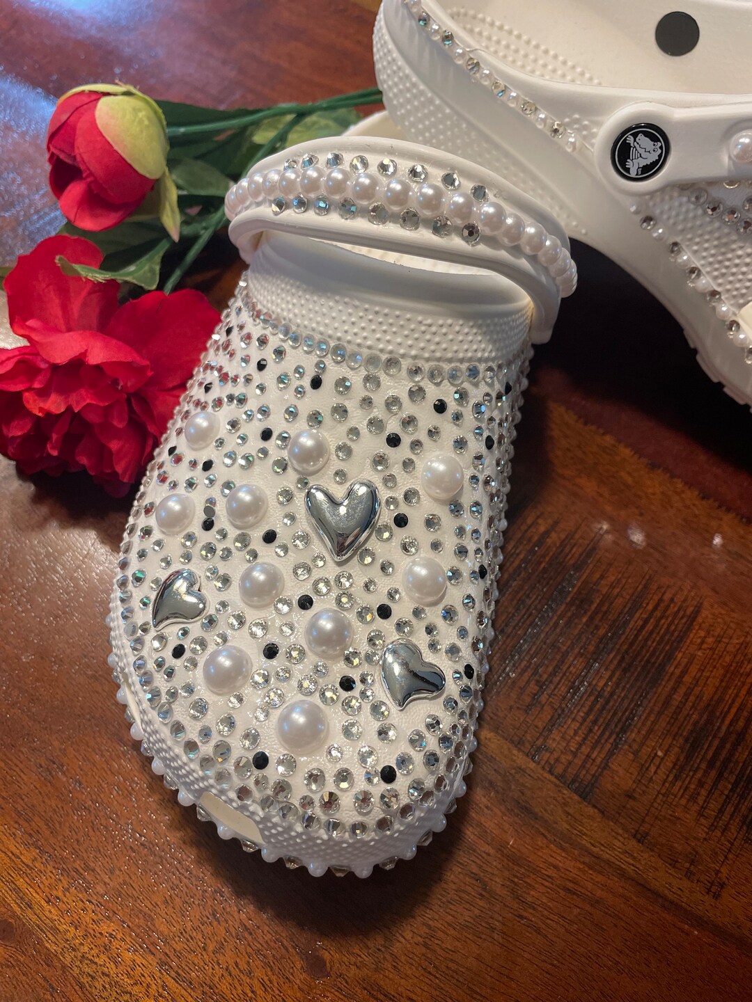 Bling Wedding Crocs: Rhinestone & Pearl Bridal Shoes - Etsy