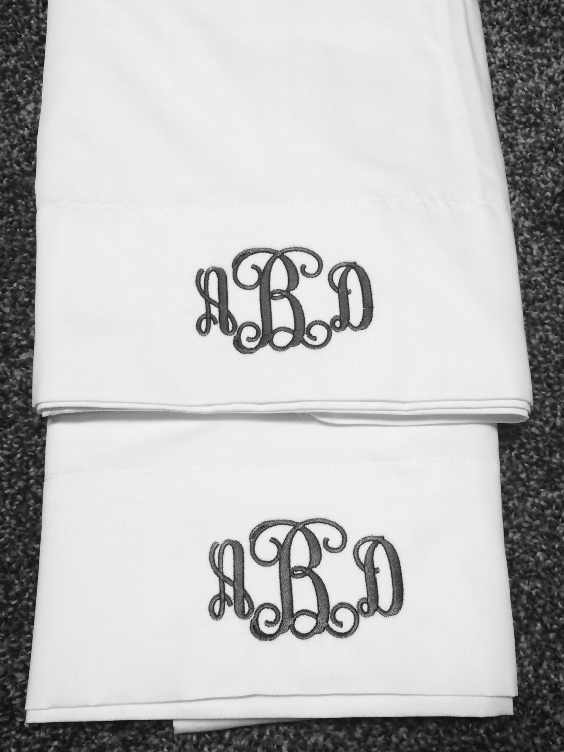 Embroidered Sheet SET w/ monogram sheet set Gift Idea | Etsy