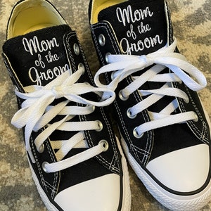 Embroidered Converse Sneakers: Mother of the Bride, Bridal Party Shoes ...