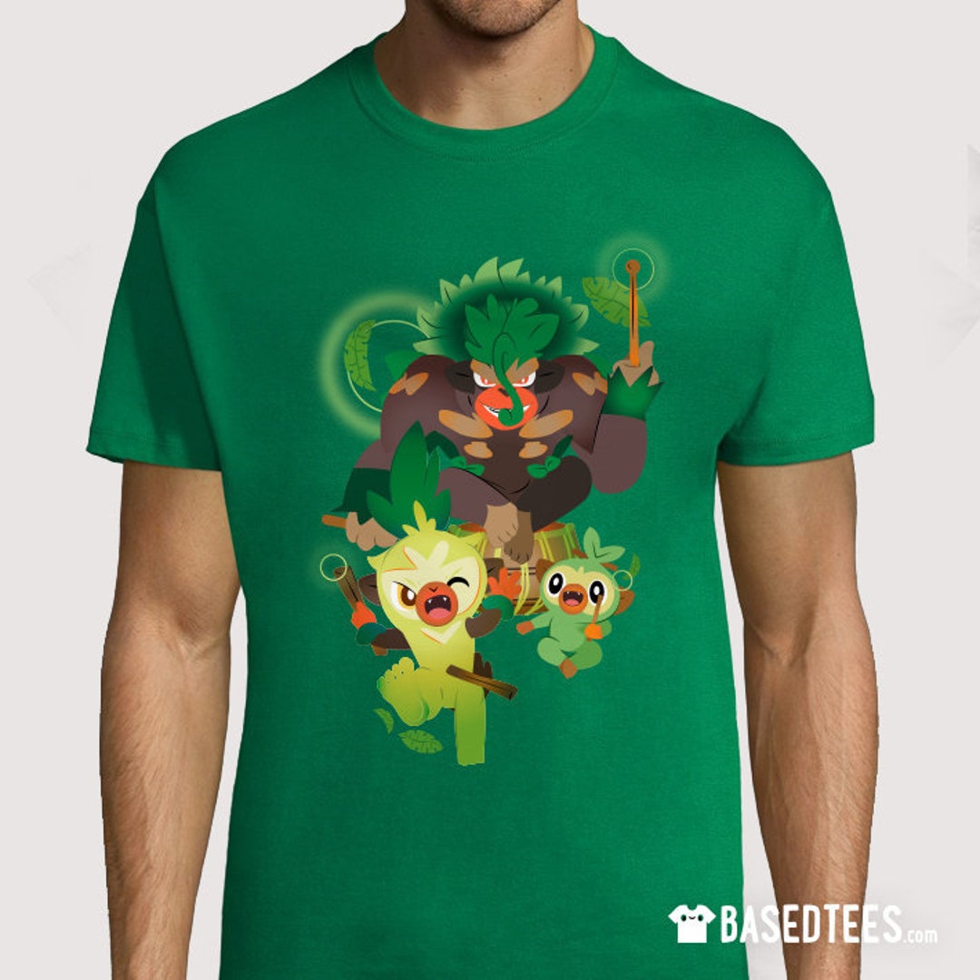 Galar Grass Starters Fanart T-shirt - Etsy