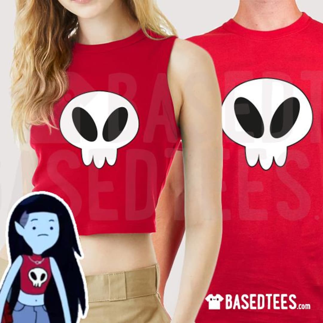 Marcy Skull Croptop, Tank Top or T-shirt - Etsy
