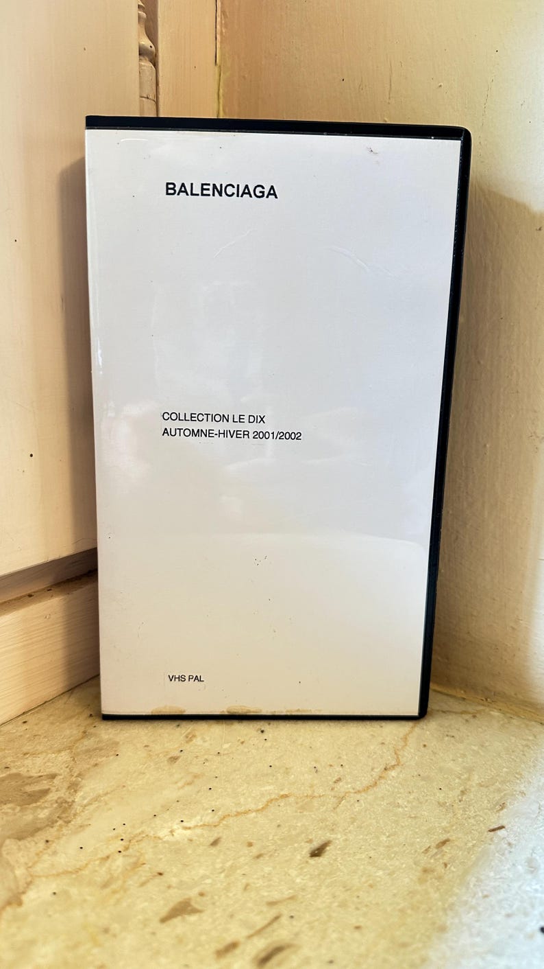 Rare Balenciaga Fashion Show VHS – Fall Winter 2001 2002, Le Dix ...