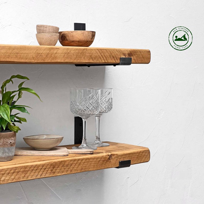 Rustic Wood Shelf - Etsy