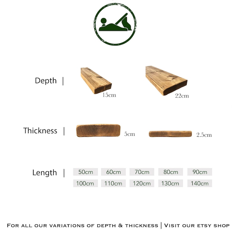 Wooden Rustic Floating Shelves Handcrafted Using Sustainable - Etsy