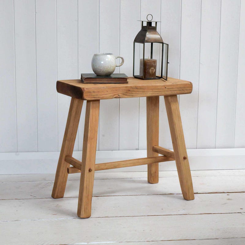 Rustic Stool - Etsy