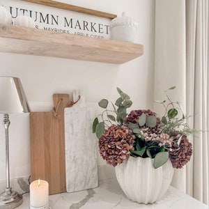 Rustic Wooden Floating Shelf Handcrafted Using Sustainable Solid Wood ...